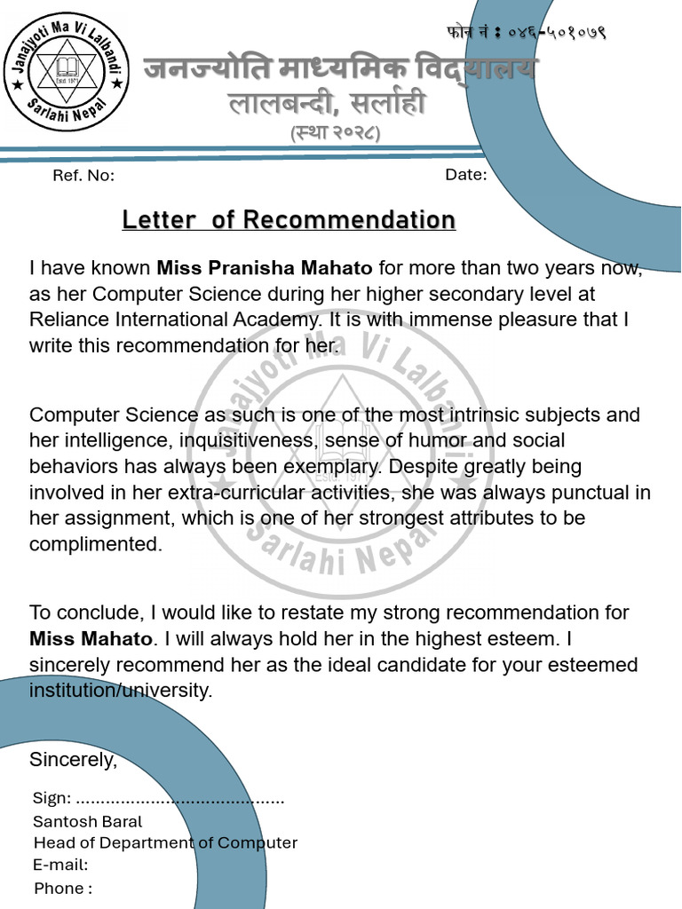 Bunu Recomendation | PDF