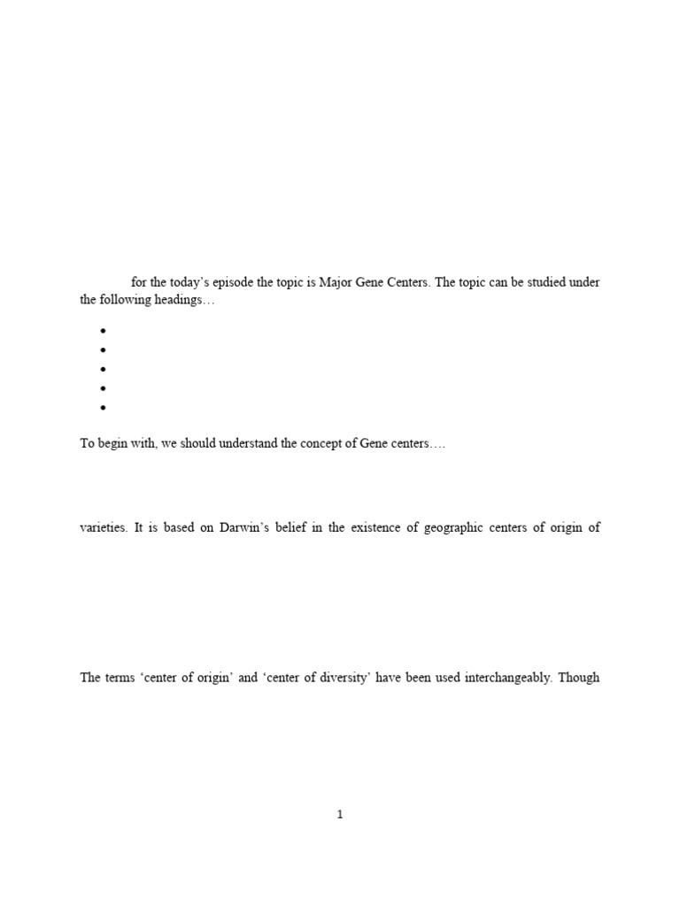 Gene Pool Centres | PDF | Biodiversity | Climate Change