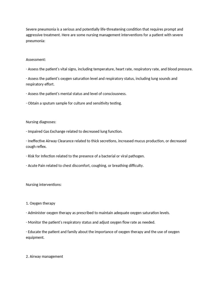 Severe Pneumoni-WPS Office | PDF | Pneumonia | Cough