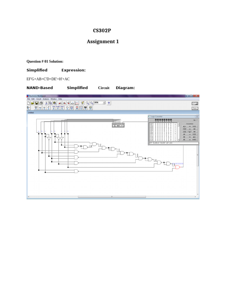 CS302P Assignment | PDF