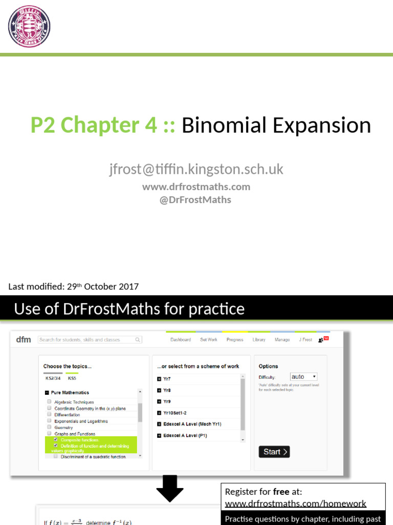 P2-Chp4-BinomialExpansion | PDF | Numbers | Rational Number