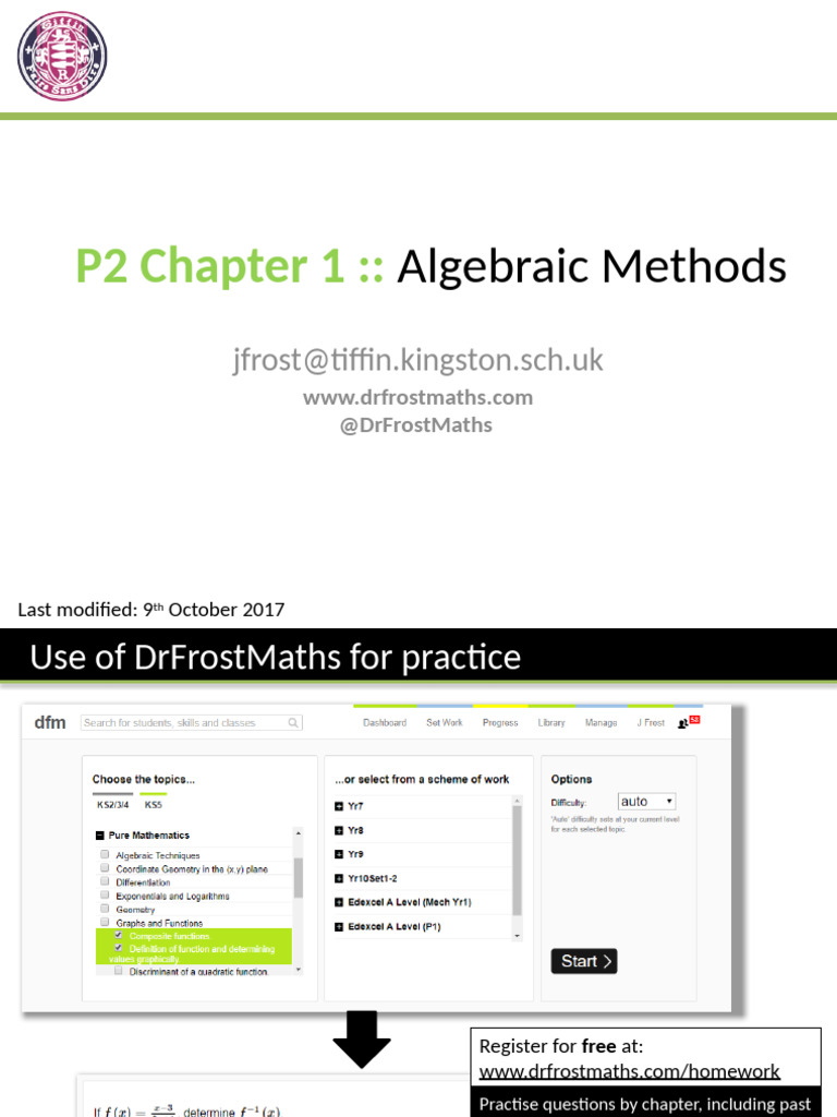 P2 Chp1 AlgebraicMethods | PDF | Factorization | Numbers