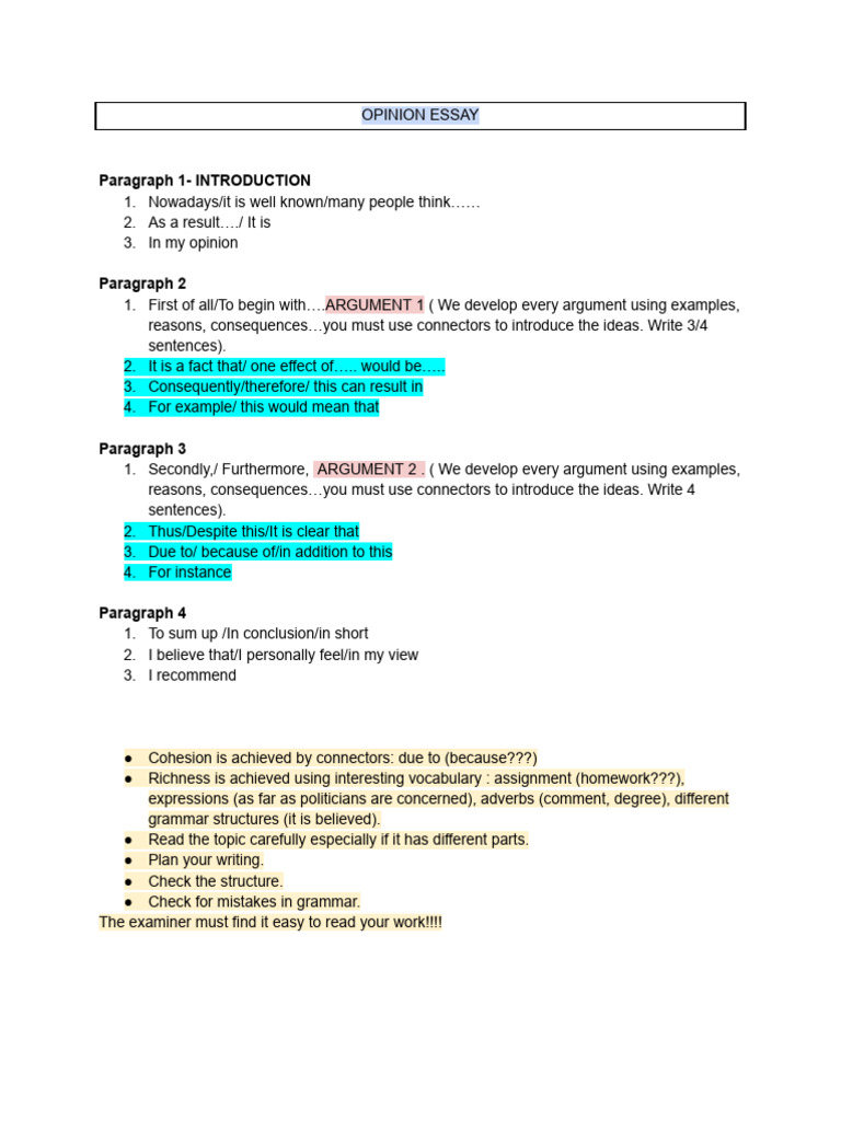Opinion Essay | PDF