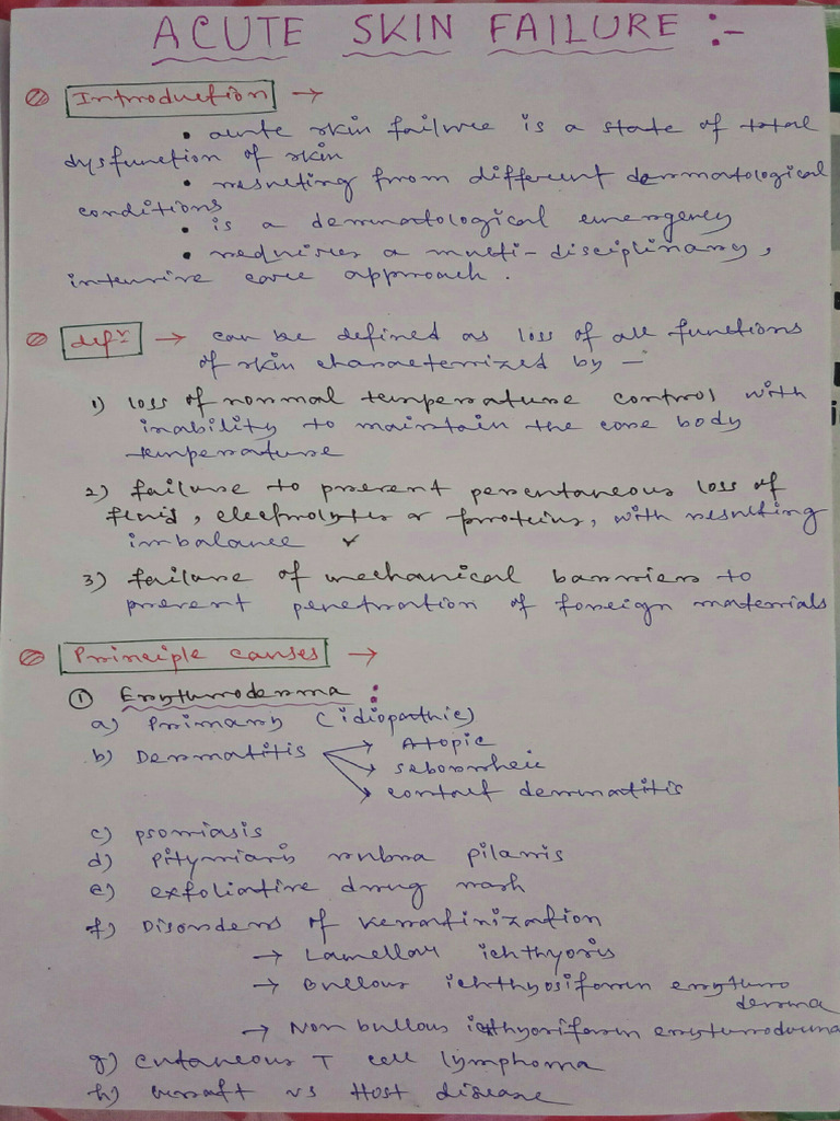 Acute Skin Failure | PDF