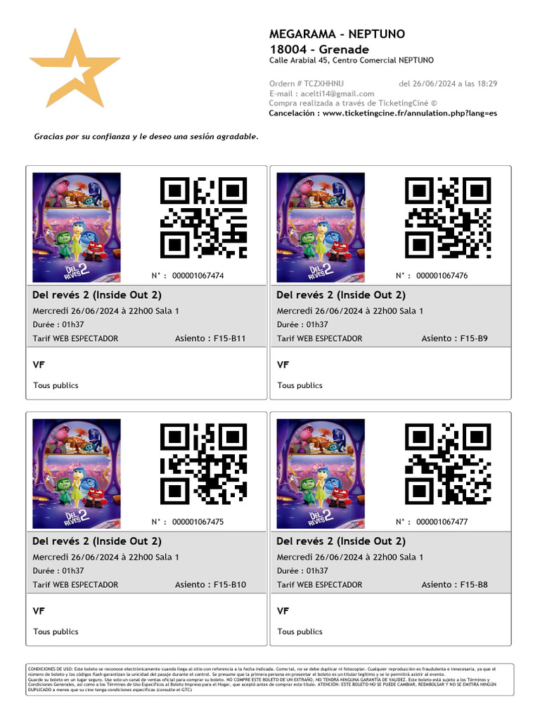 Billets TCZXHHNU | PDF