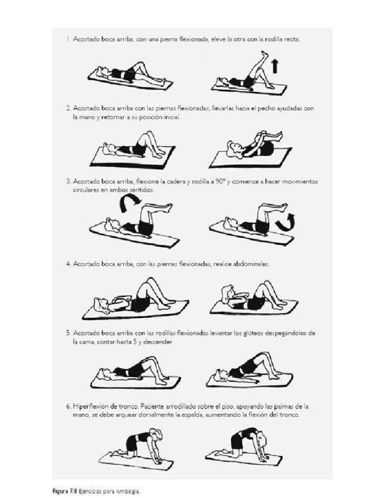 Ejercicios para Lumbalgia | PDF