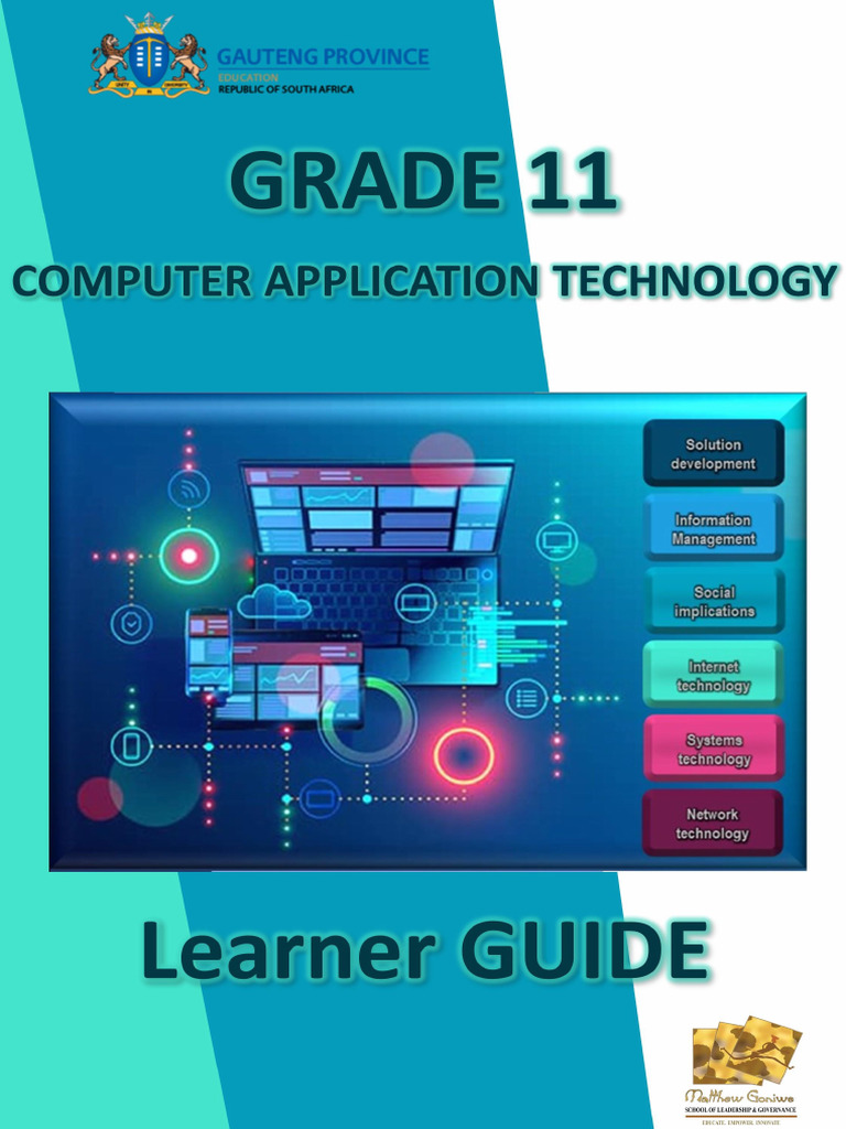 Gr11 CAT Learner Guide | PDF | Computer Network | Spreadsheet
