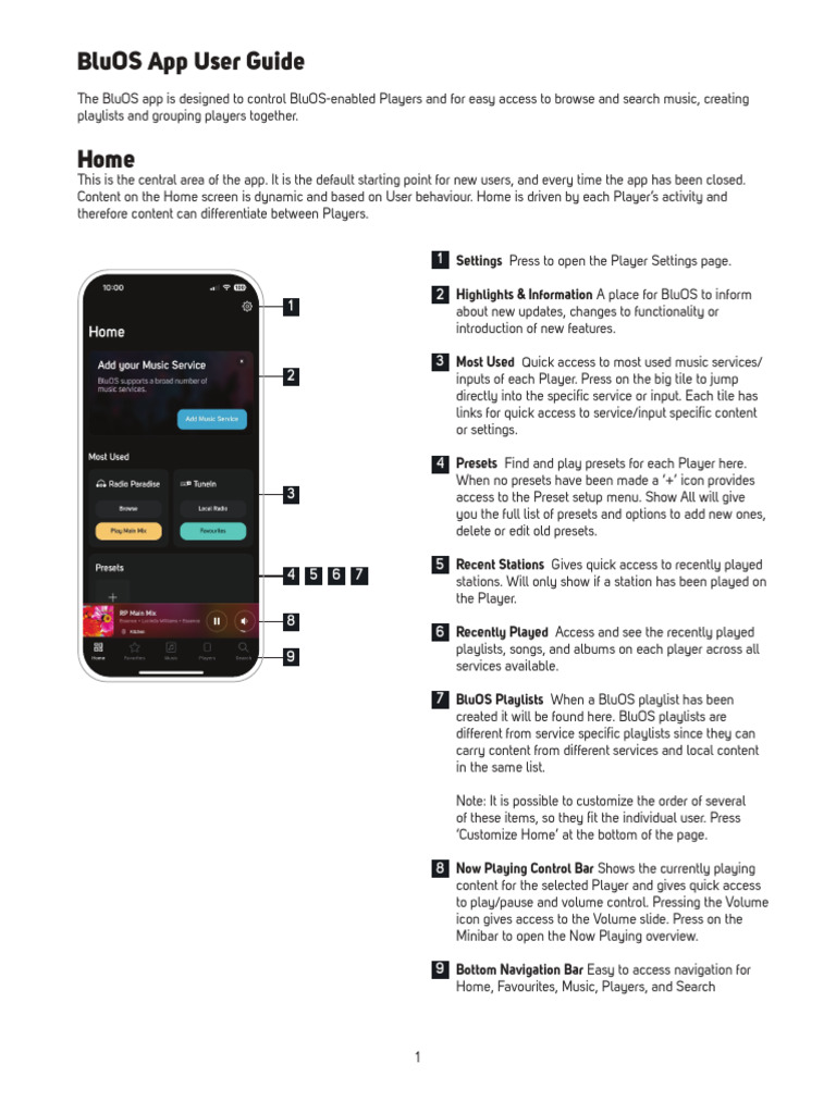 BluOS-App-Guide | PDF | Computer Keyboard | Icon (Computing)