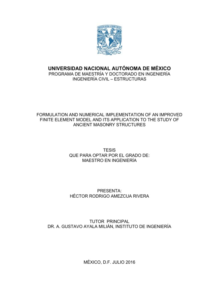 Formulation And Numerical Implementation Of An Improved Finite Element Mode Pdf Finite