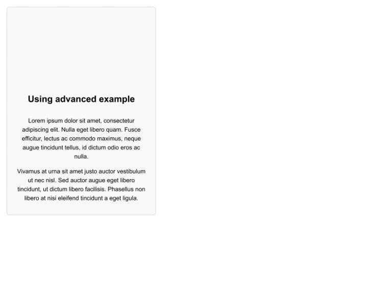 Advanced Example | PDF