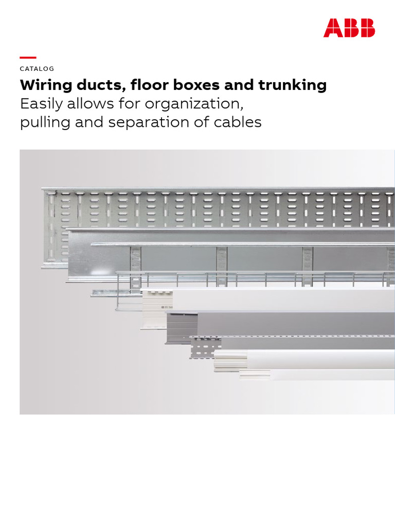 ABB European Wiring Ducts Catalog en V20 | PDF | Electrical Wiring ...
