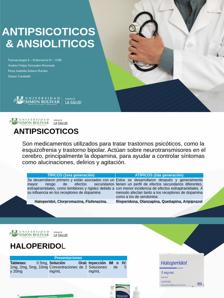 ANSIOLITICOS & ANTIPSICOTICOS - Farmaco II | PDF | Antipsicótico ...
