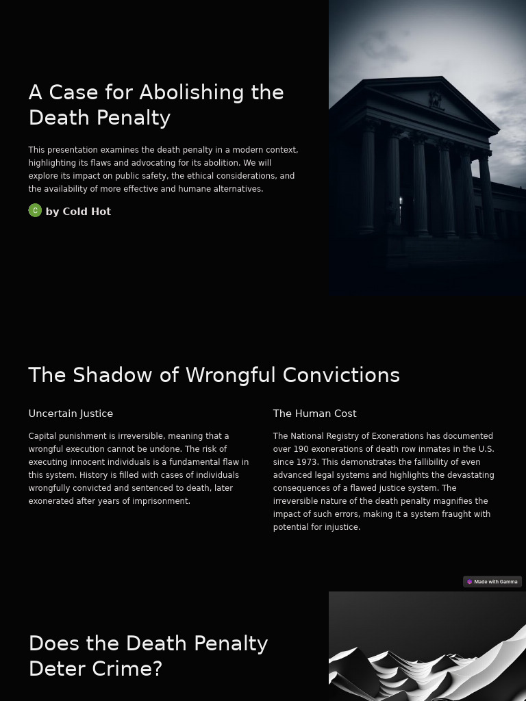 A Case For Abolishing The Death Penalty | PDF | Capital Punishment ...