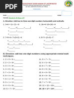 Worksheet 4 MDAS | PDF