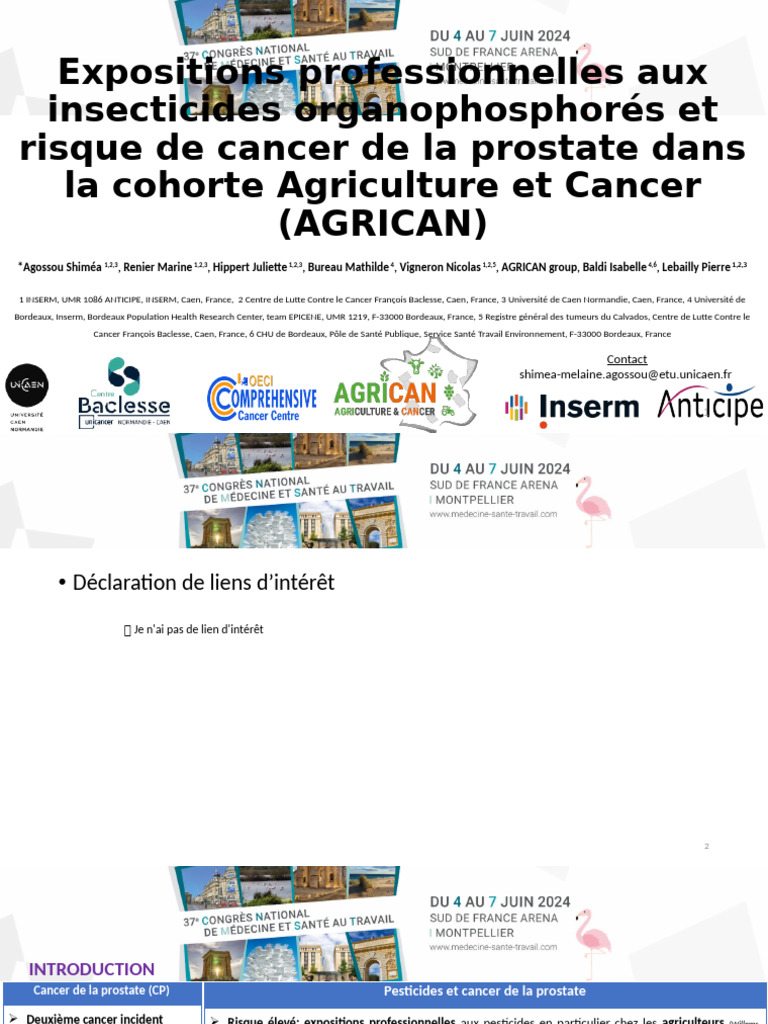 49905-E Poster Expositions Professionnelles Aux Organophosphores Et ...