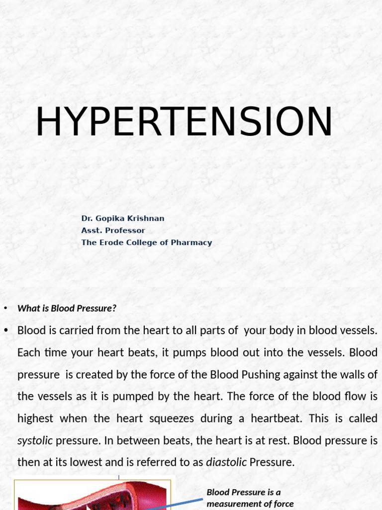 Hypertension 2 | PDF | Blood Pressure | Diastole