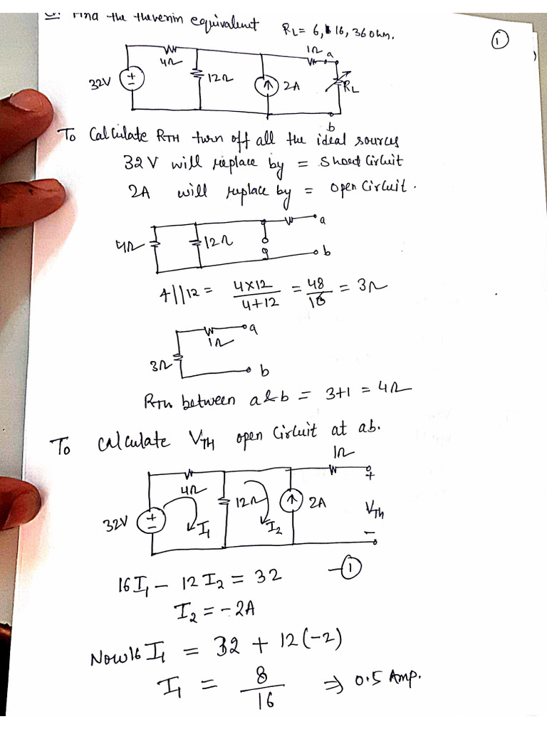 Thevenin Theorem Questions | PDF