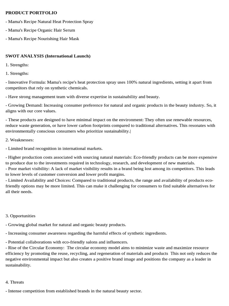 Product Portfolio and Swot Analysis | PDF | Product (Business ...