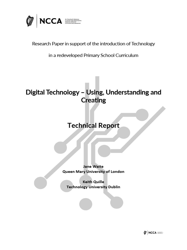 Digital Technology Using Understanding and Creating - Technical Report ...