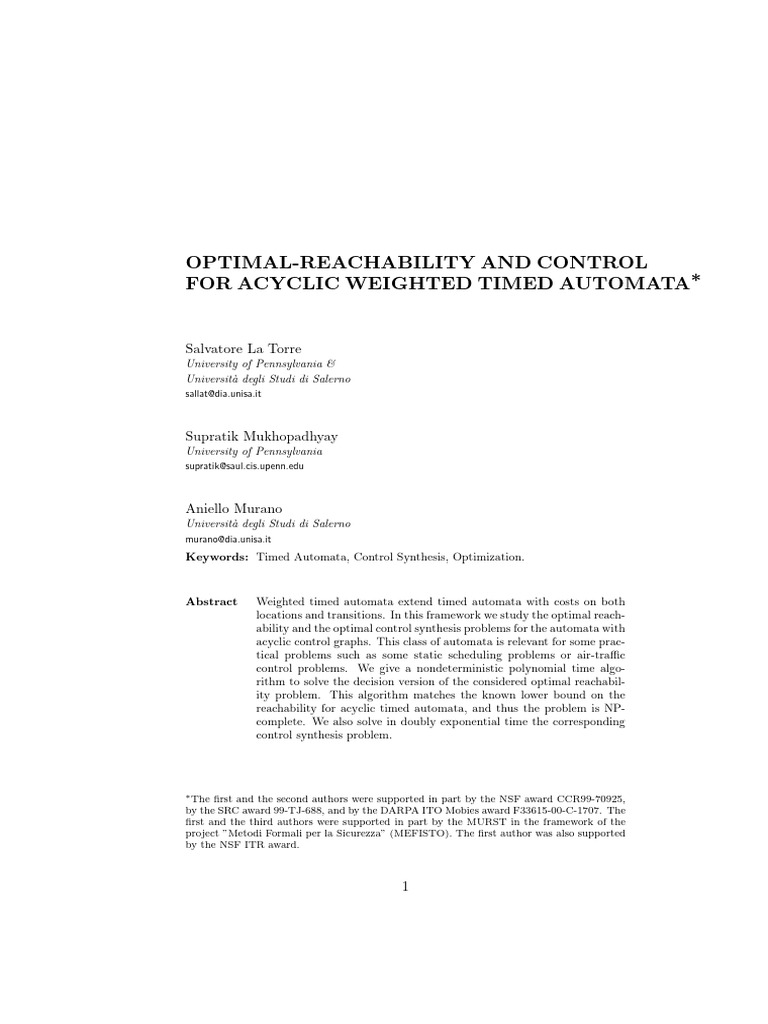 wheighted_timed_automata | PDF | Time Complexity | Automata Theory