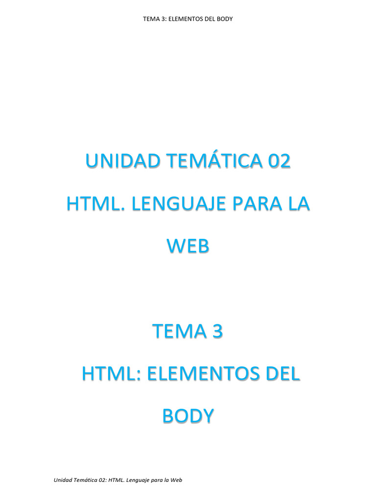 html.body | PDF | HTML | Hipervínculo