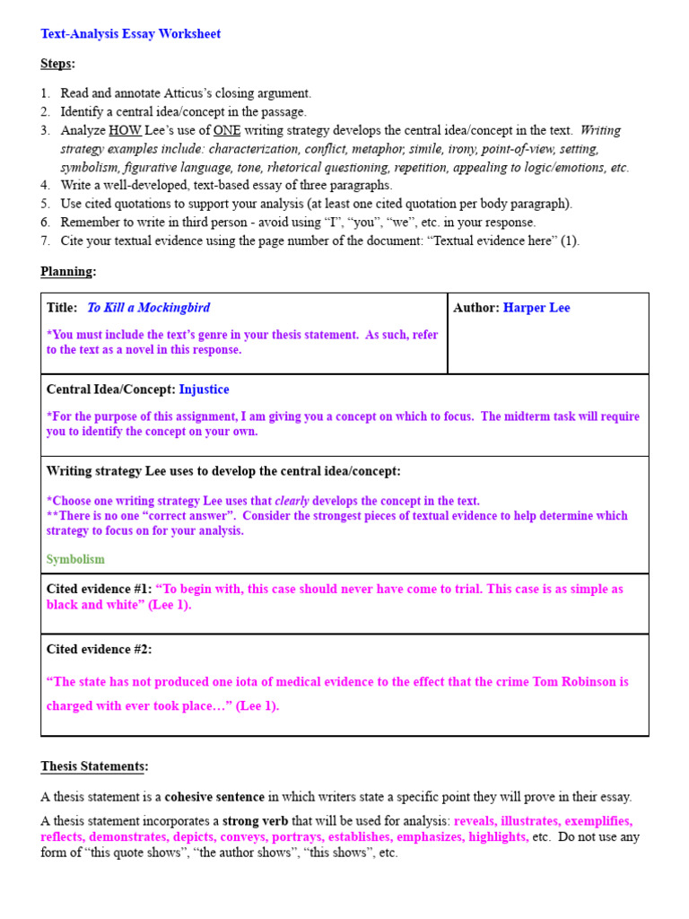 Ethan Lim - Closing Argument Text-Analysis Essay | PDF | Essays