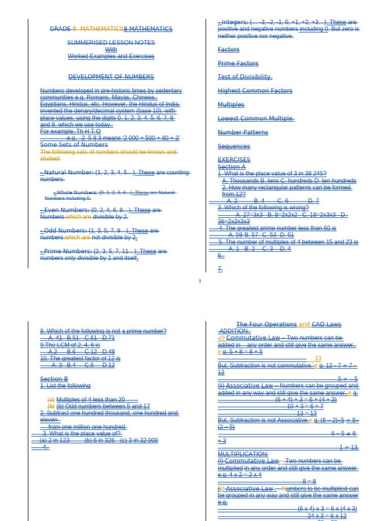 Grade 11 Maths Test 4 | PDF | Multiplication | Abstract Algebra