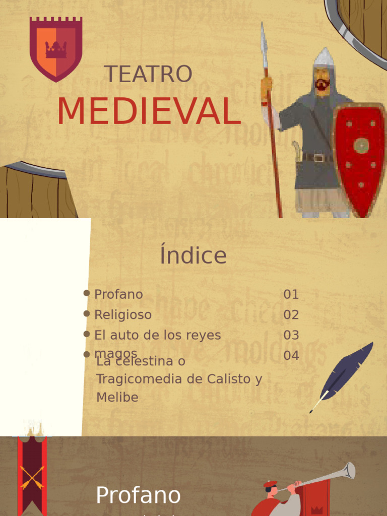 Teatro Medieval: Religioso y Profano | PDF