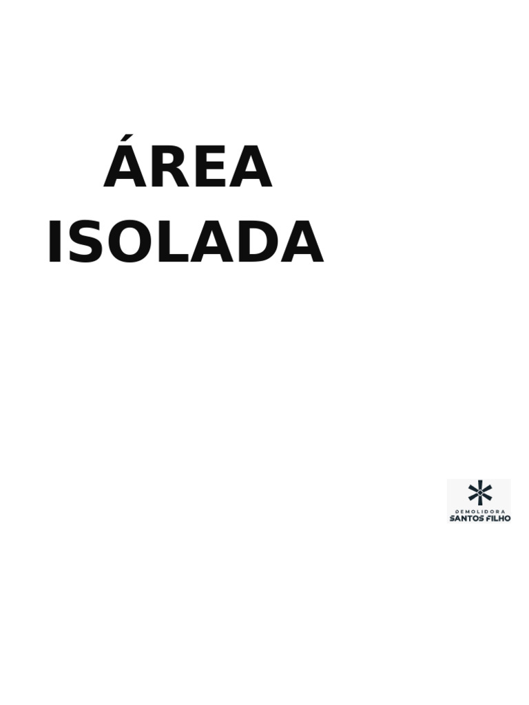 Área Isolada: Definição e Importância | PDF