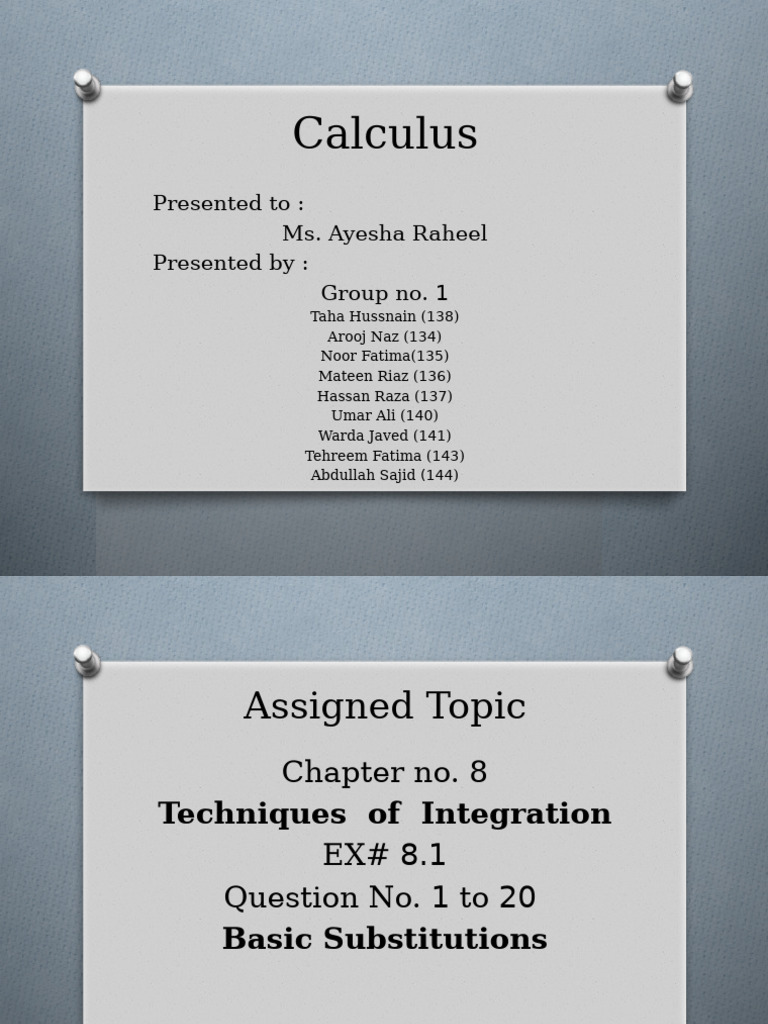 calculus ppt - final | PDF | Integral | Mathematical Physics