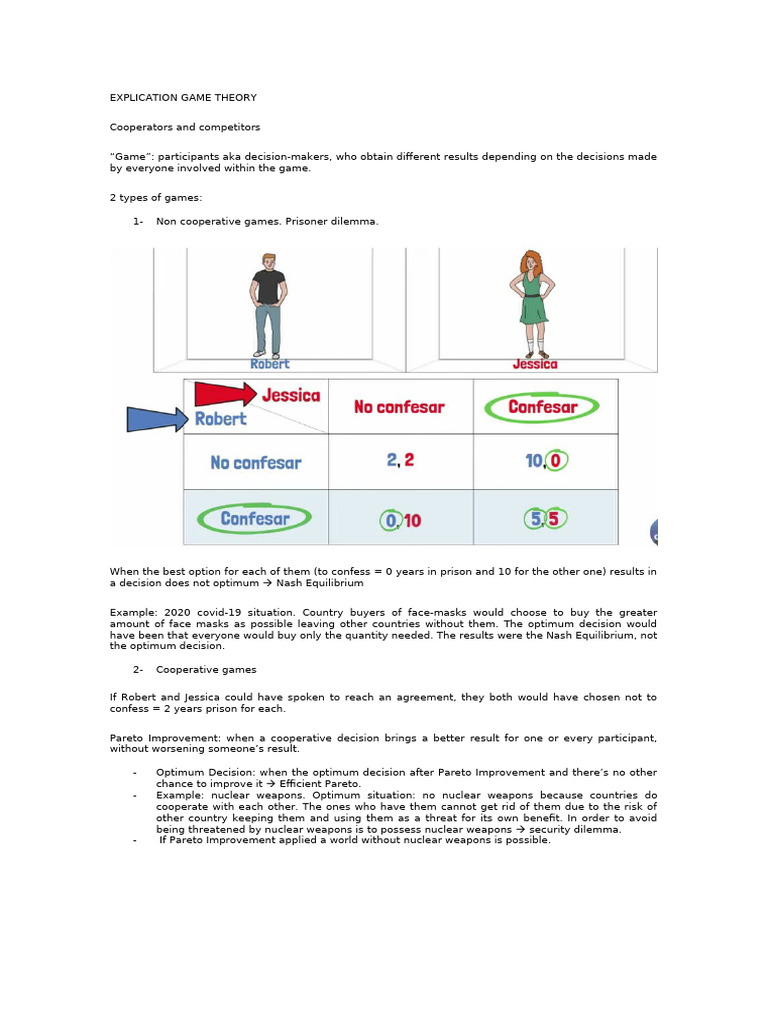Game Theory Explanation | PDF