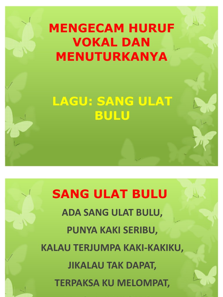 Lirik Lagu Ulat Bulu dan Vokal | PDF