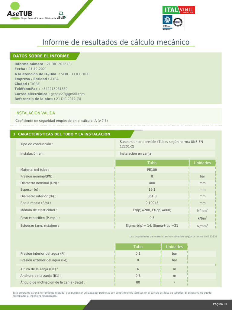 DN 400 PN8 Red Secundaria Cloacal | PDF | Ingeniería mecánica