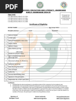 National School Games Eligibility Form 2025-26 | PDF