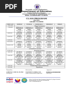 2024-2025-SNED CLASS-PROGRAM | PDF | Public Administration | Philippines