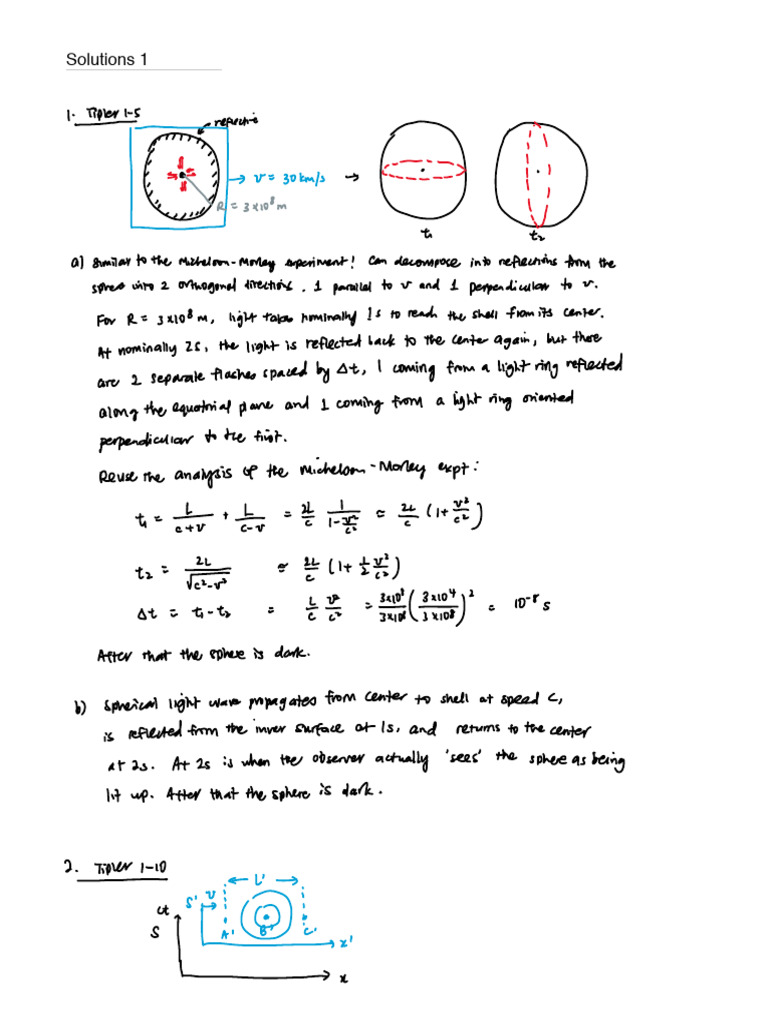 Sol1 FiveProblemsOnly-1 | PDF