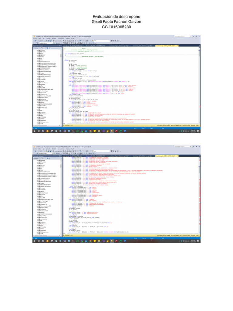Codigo SQL MGR | PDF