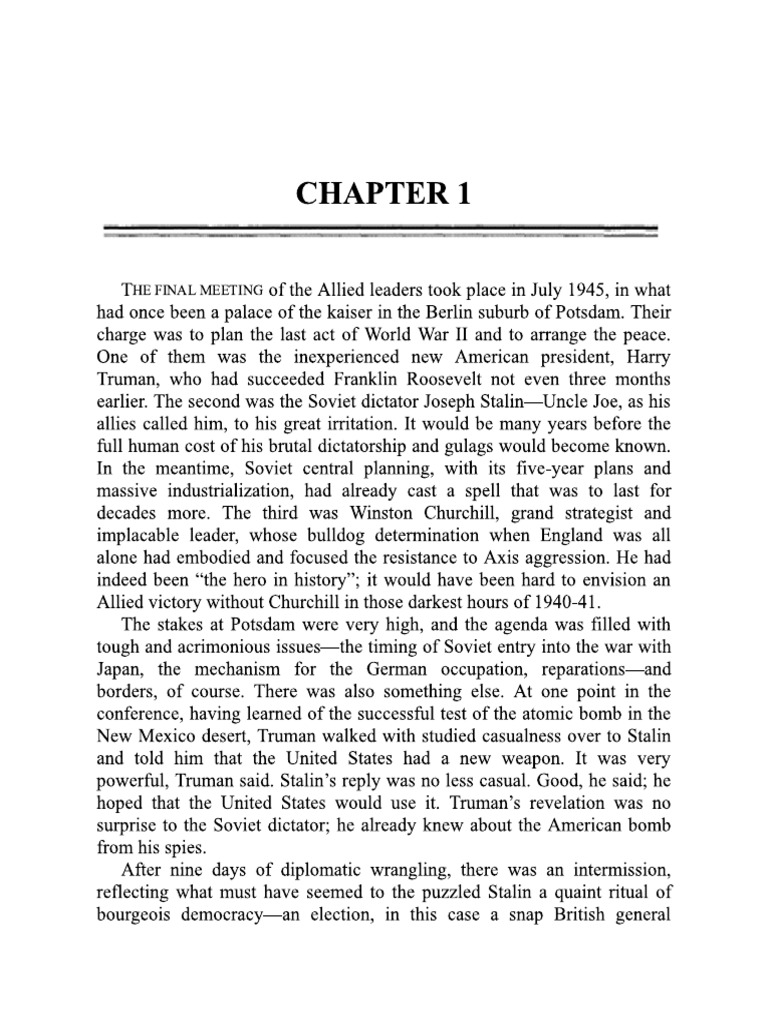 The Commanding Heights - Chapter 1 | PDF