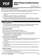 UHC Sweat Equity Member Reimbursement Form EN | PDF | Insurance