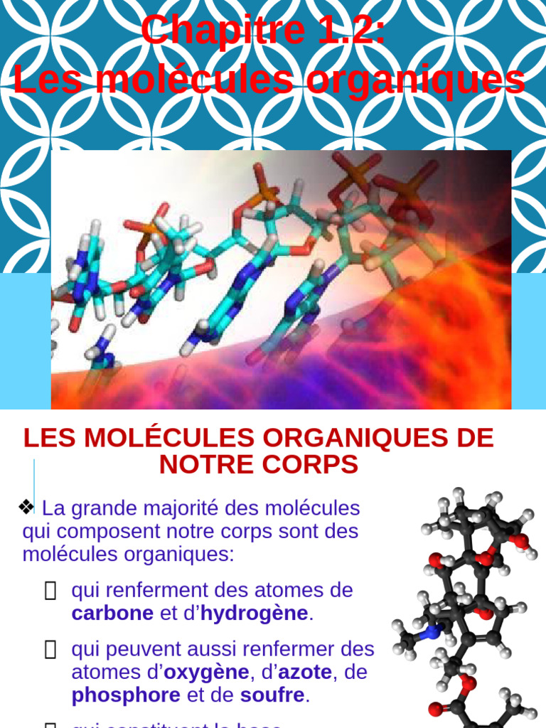 Molécules organiques et inorganiques essentielles | PDF | Composés ...