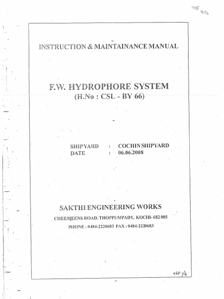 20100407filesakt.f W Hydrophore System Instructions | PDF