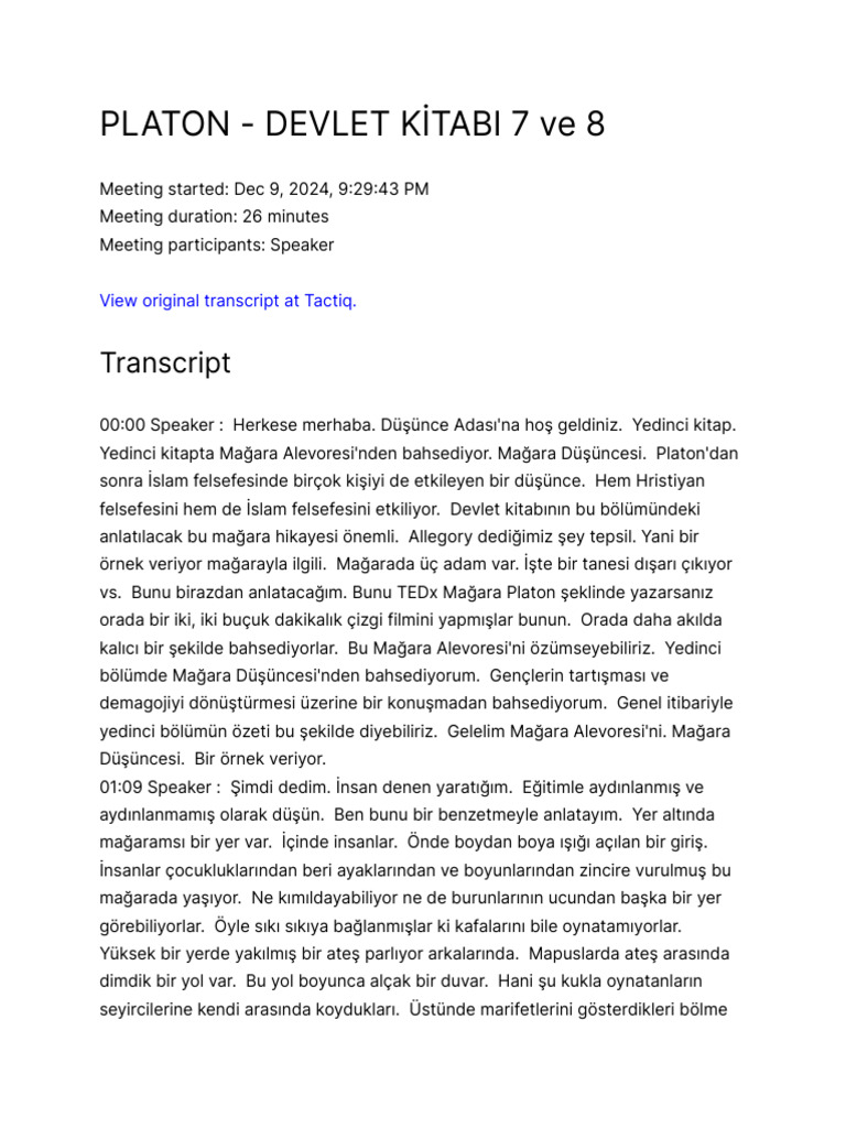 PLATON - DEVLET KİTABI 7 Ve 8 | PDF