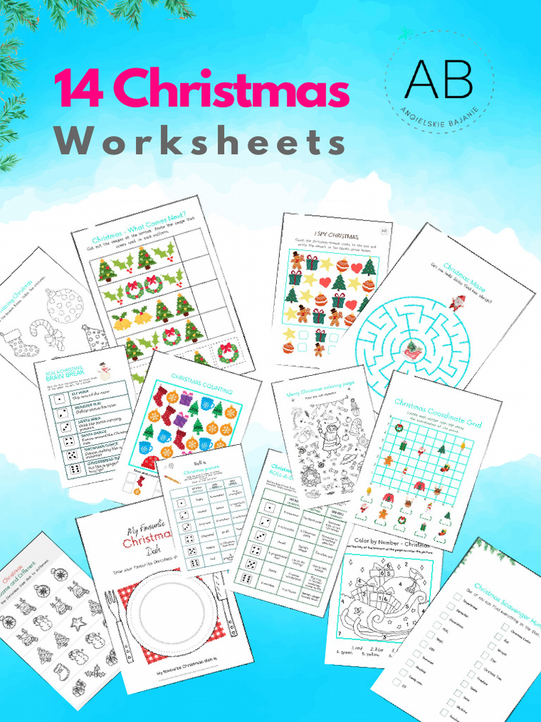 Christmas Worksheets AB | PDF | Santa Claus | Christmas