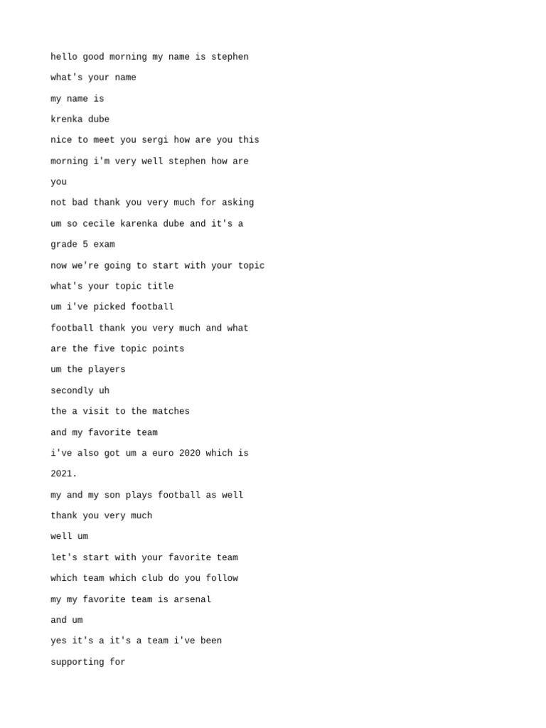 GESE Grade 5 B1 Exam Example - Home Office-Approved | PDF