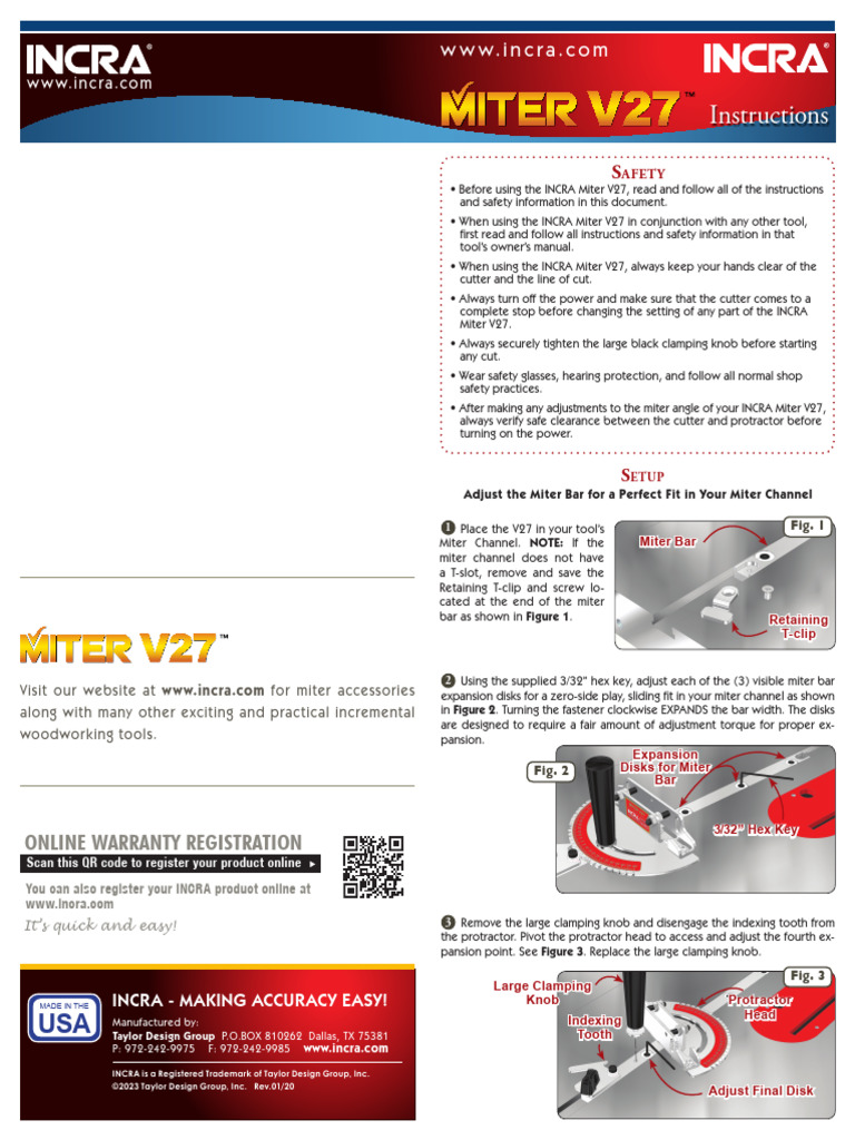 INCRA MITER V27 | PDF | Nut (Hardware) | Equipment