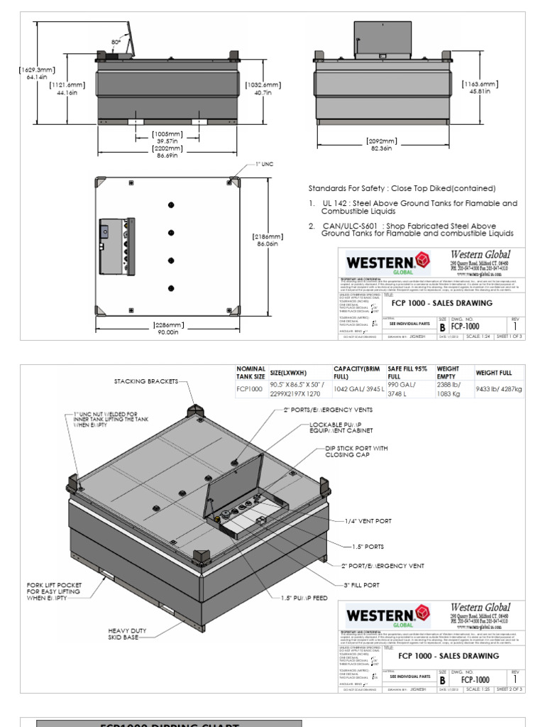 FCP-1000 Fuel Cube Tank Specs | PDF