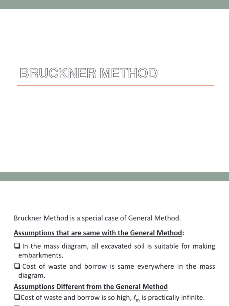Bruckner Method: Key Concepts and Solutions | PDF