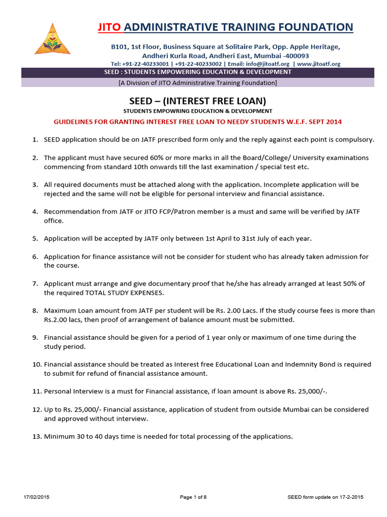 SEED Application Form | PDF | Graduate Record Examinations | Qualifications