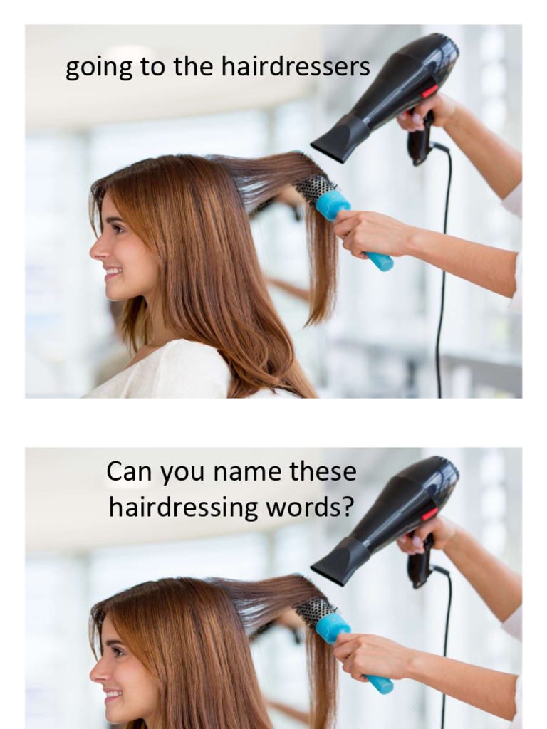 Hairdressing Vocabulary and Activities Guide | PDF | Hairdresser ...