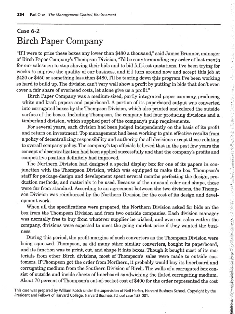 9 Birch Paper Company | PDF | Paper | Profit (Economics)